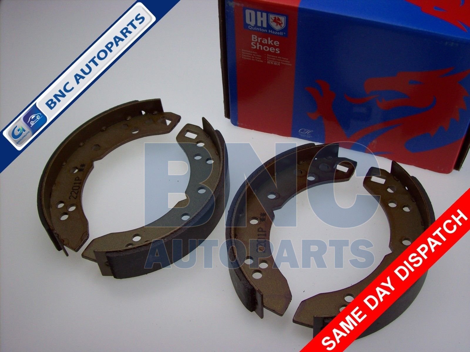 Rear Brake Shoes set of 4 for RELIANT ROBIN - 1980 to 1993 - Quinton ...