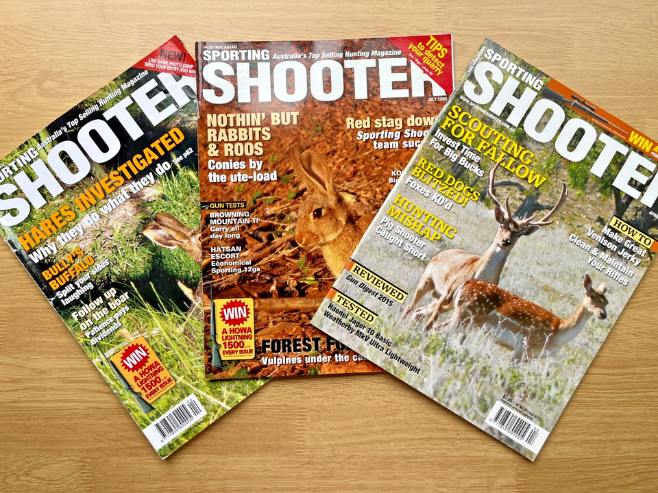 13 x Australian Shooter Sporting Hunter Deer Magazines Guns Shooting ...