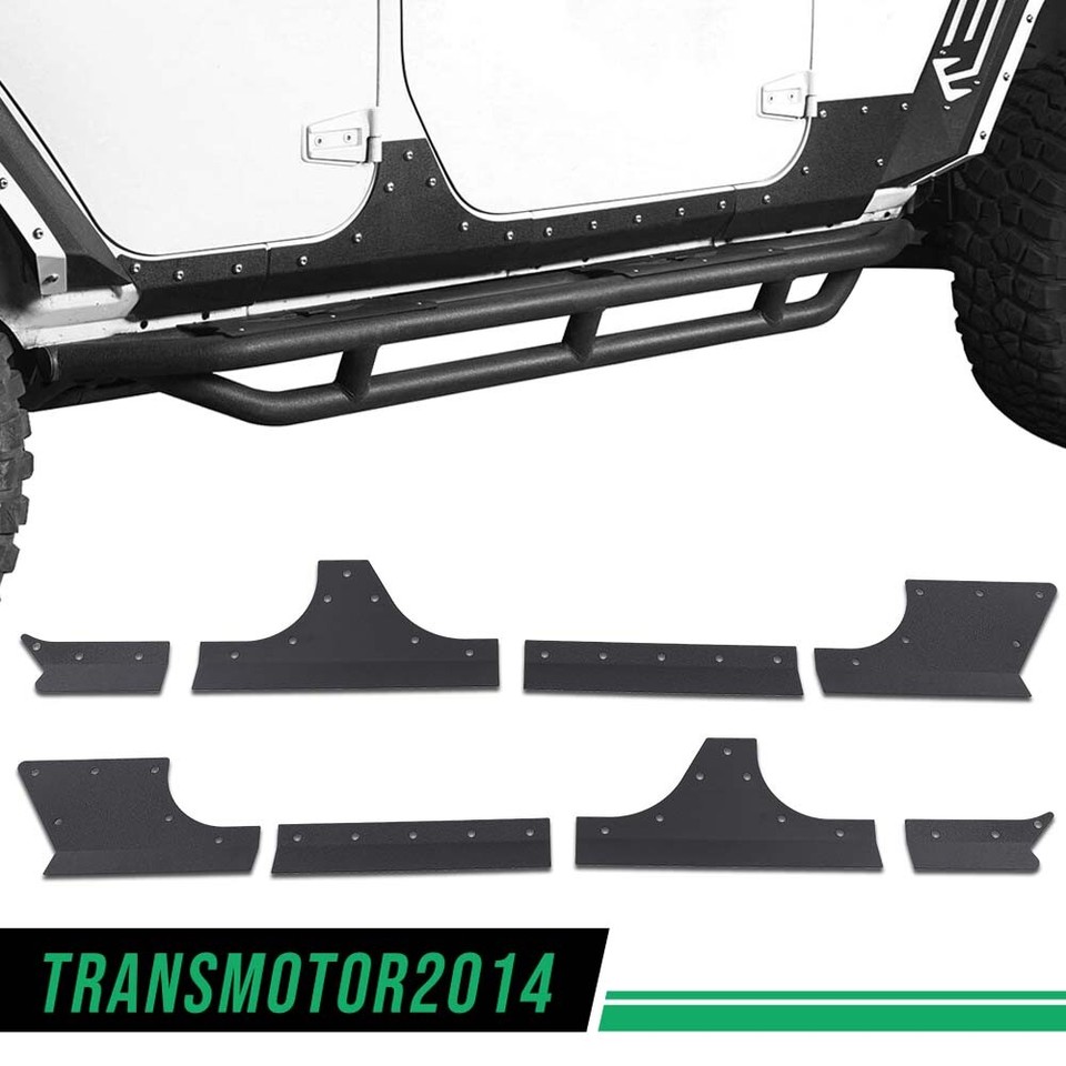 Fit For 2007-2018 Jeep Wrangler JK JKU Black Door Body Armor Cladding ...