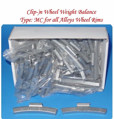 1000 Pcs CLIP-ON WHEEL WEIGHT BALANCE MC STYLE FOR ALLOY WHEELS 1.75 1 ...