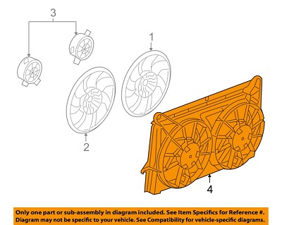 GM OEM 07-20 Avalanche Cooling Cooling Fan-Shroud 15780789 | eBay