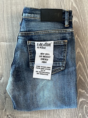 NWT Evolution in Design Women’s Size 14 Jeans Slim Fit Faded Blue 27x26 ...