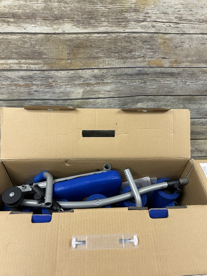 ORIGINAL AB ROCKET Abdominal Blue Trainer Core Strength Workout Rocker ...