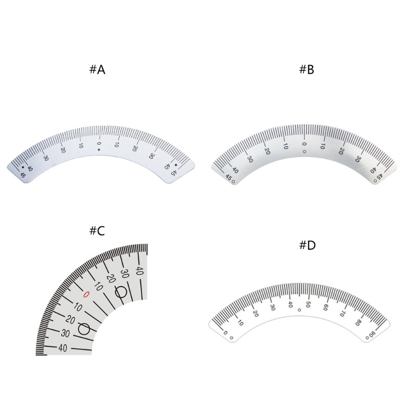 Industrial 45 Degree ArcShape Gauges 45-0-45 Angles Ruler with Clear ...