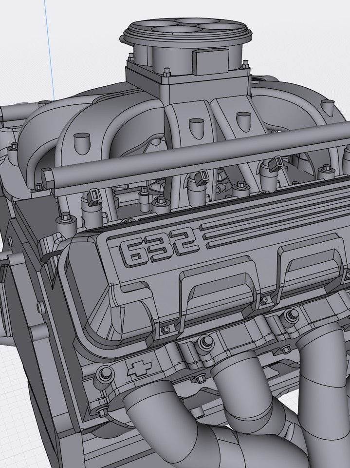 GM Performance 1000hp BBC 632CI Crate Engine - 1/24 - 3D Printed - MCS ...