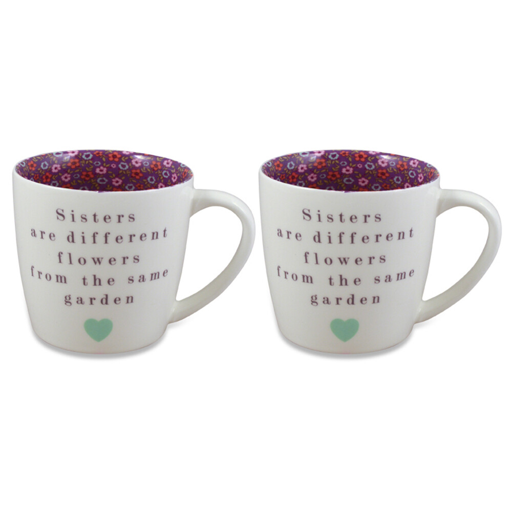 2PK Sister Inside Out Coffee Funny Drinking Cup Office Novelty Gift Mug ...