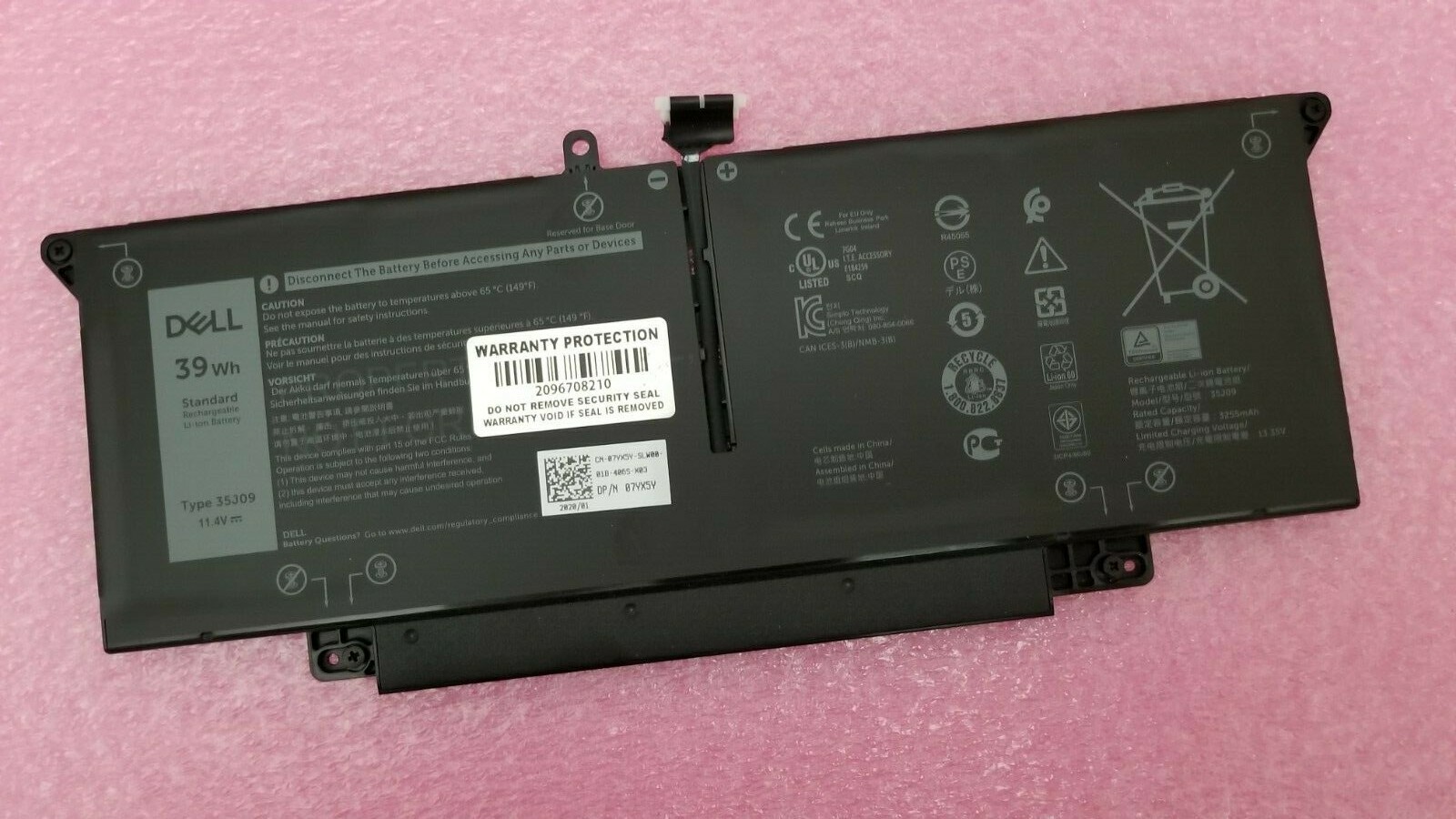NEW Dell Latitude 7310 7410 39Wh 3-Cell Laptop Battery 7YX5V 35J09 | eBay