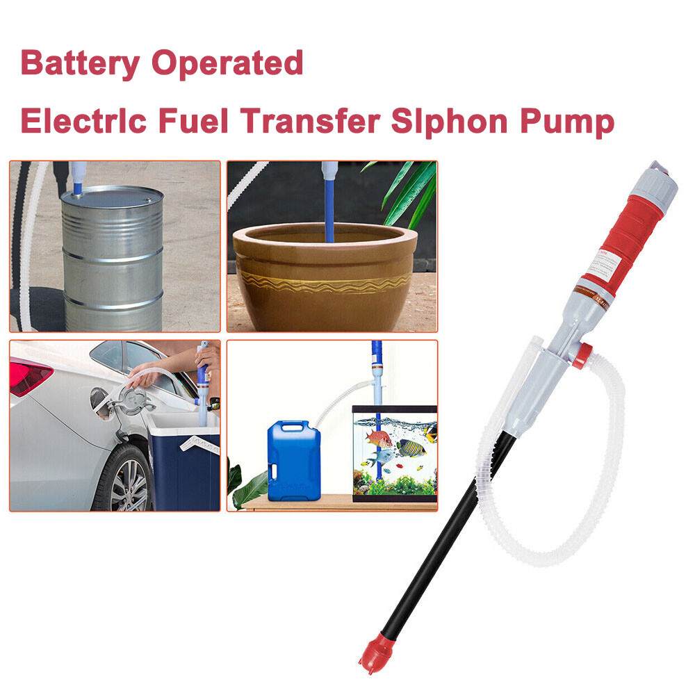 UK Electric Liquid Transfer Pump Portable Battery Operated Water Siphon ...