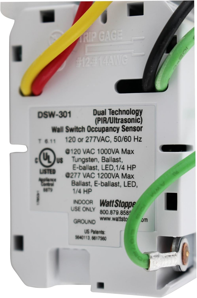 Wattstopper DSW-301-W Occupancy Sensor | eBay