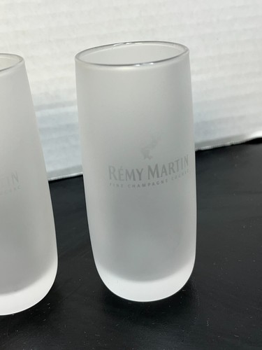 Remy Martin Fine Champagne Cognac Frosted Shot Glass 3.5" Tall - Lot of ...