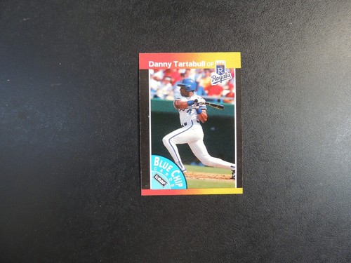 1989 Donruss Leaf Blue Chip Danny Tartabull Royals Sample Baseball Card ...