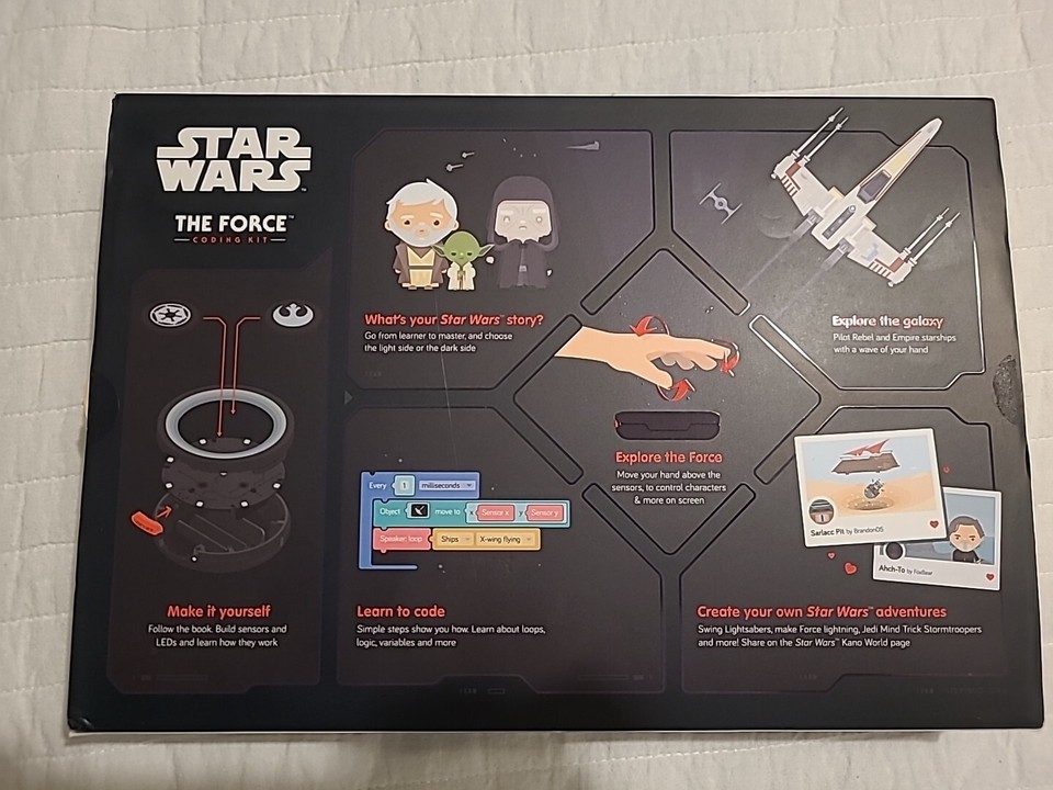 Star Wars The Force Coding Kit Kano Disney New In Open Box | eBay