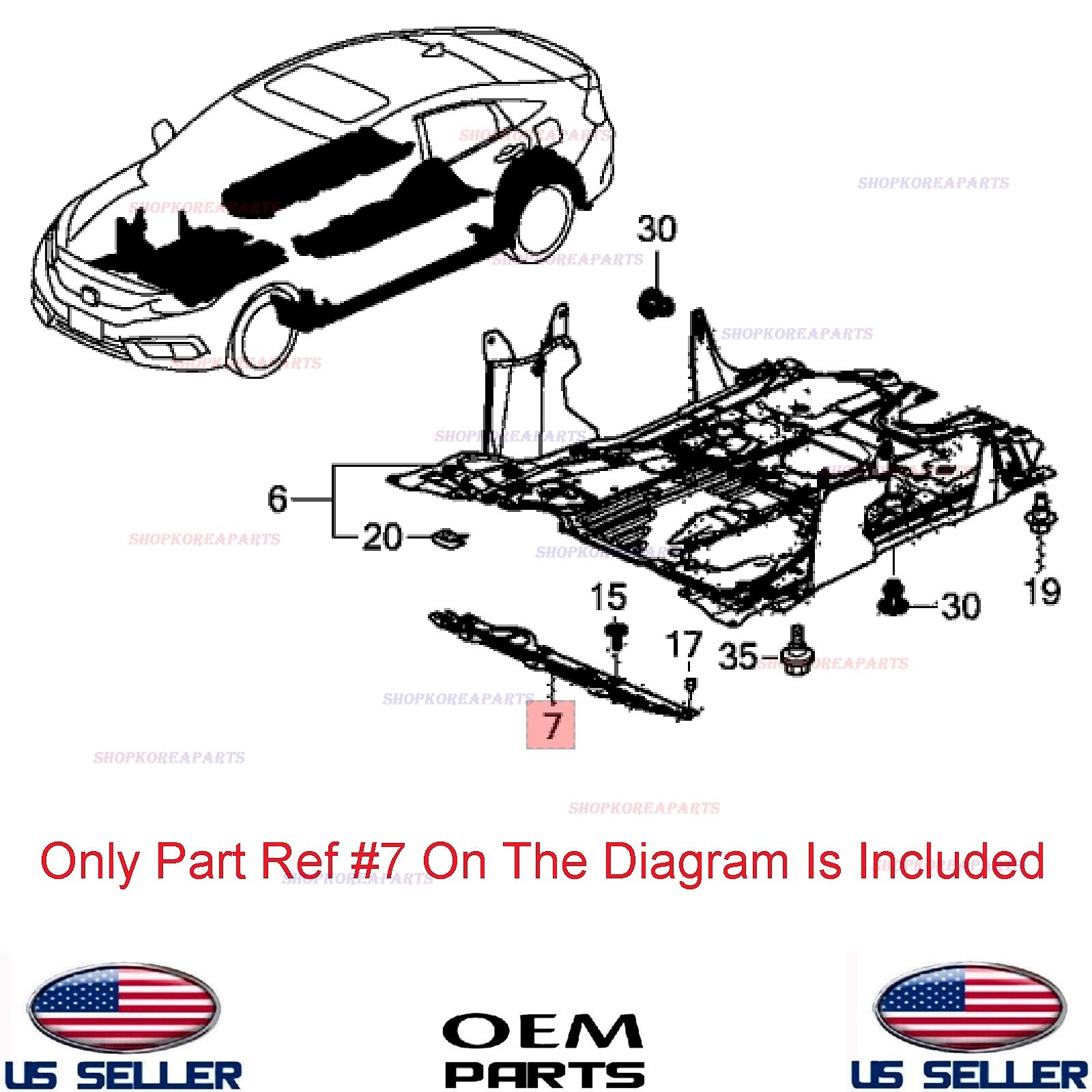 Genuine Front Lower Engine Splash Shield Under Cover ⭐OEM⭐ Honda Civic ...