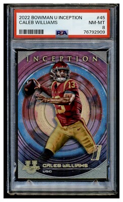 Caleb Williams *HIT* ROOKIE Bowman U. Inception [USC] (NFL DRAFT #1 ...