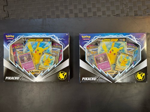 LOT Pokémon Pikachu TCG v Box Trading Card Game Collection 8 packs ...