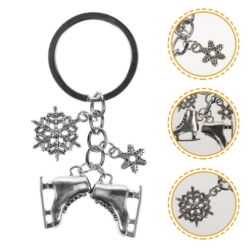 Ice Skating Party Key Chain Stainless Steel Roller Skate Pendants ...