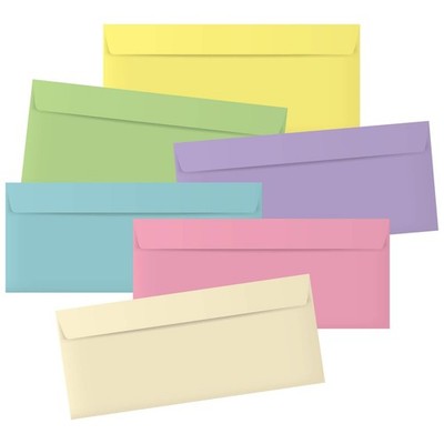 #10 Colored Envelopes - 120 Pack Pastel Color Business Envelopes ...
