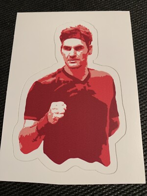 Roger Federer Sticker Decal Champion Swiss Tennis Major Fed RF 3.9 ...