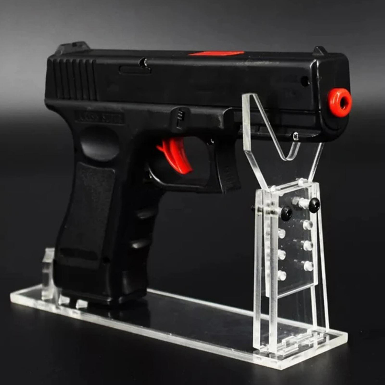 Gun Display Stand HandHolder Pistol Rack Safe Acrylic Toy Pistol ...
