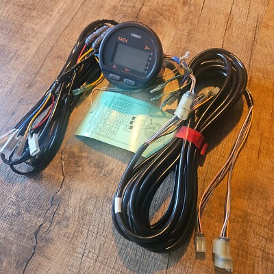 OEM Yamaha Tachometer Multifunction Digital Outboard Gauge 6Y5-8350T-01 ...
