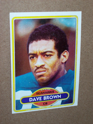 1980 Topps football Dave Brown card #317 PACK FRESH | eBay