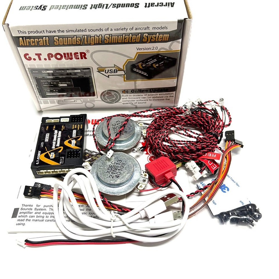 GT Power Aircraft Simulated Sounds Light System V2 For RC Airplane | eBay