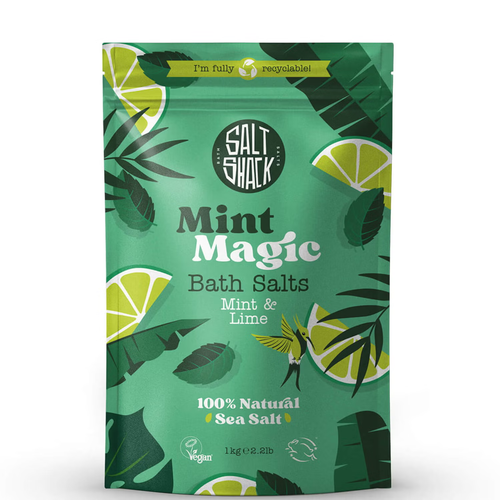 Salt Shack Mint Magic Mint & Lime Bath Salts, 2.2lb (1kg) | eBay