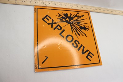 Dalite DOT Container Label Explosive 4" x 4" 6378 | eBay