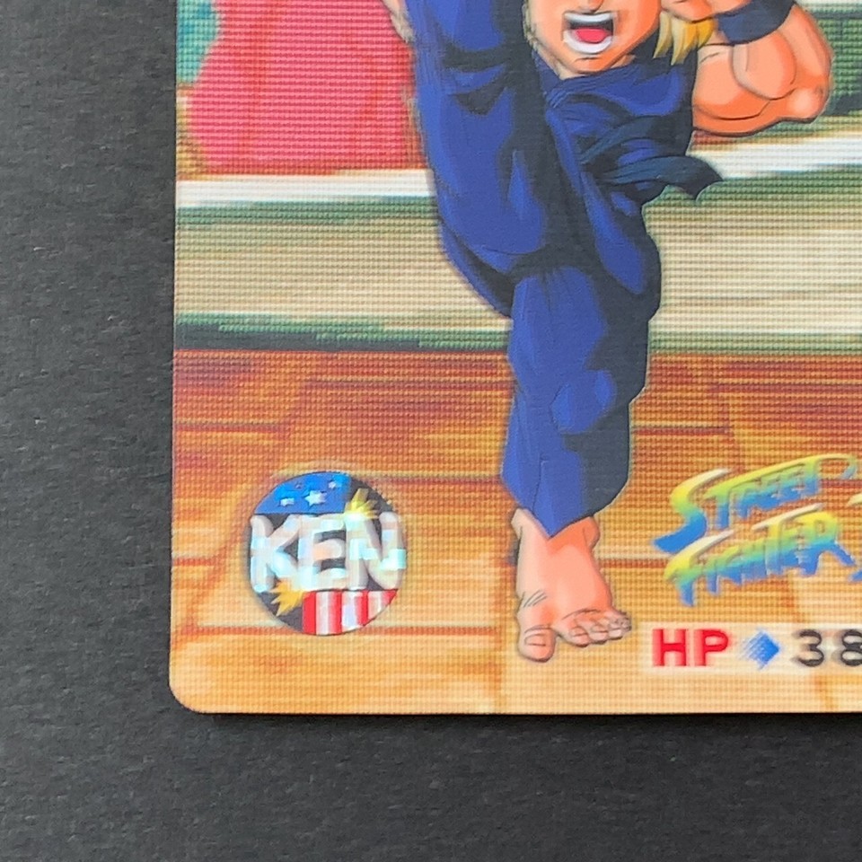 KEN Street fighter II Capcom 1992 Vintage TCG Bandai cards Japanese 48 ...