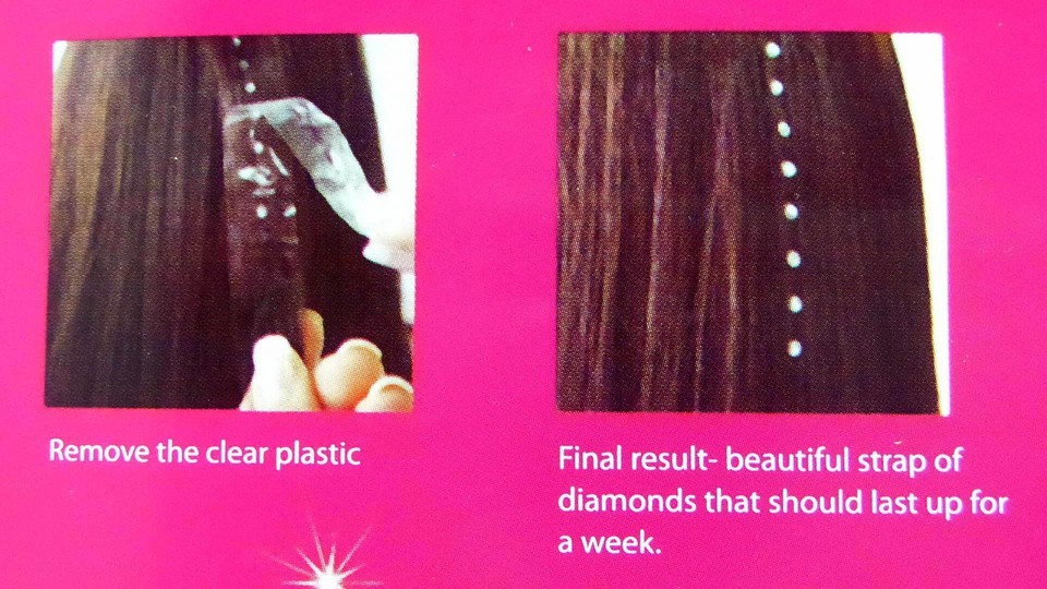 2 PACK 96 Hair Diamonds Jewels Floating Crystals Iron On Gems Wedding ...