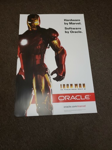 2008 Oracle Iron Man Poster Marvel Rare New 36" x 24" | eBay