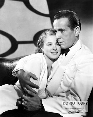 HUMPHREY BOGART & INGRID BERGMAN IN "CASABLANCA" - 8X10 PUBLICITY PHOTO ...