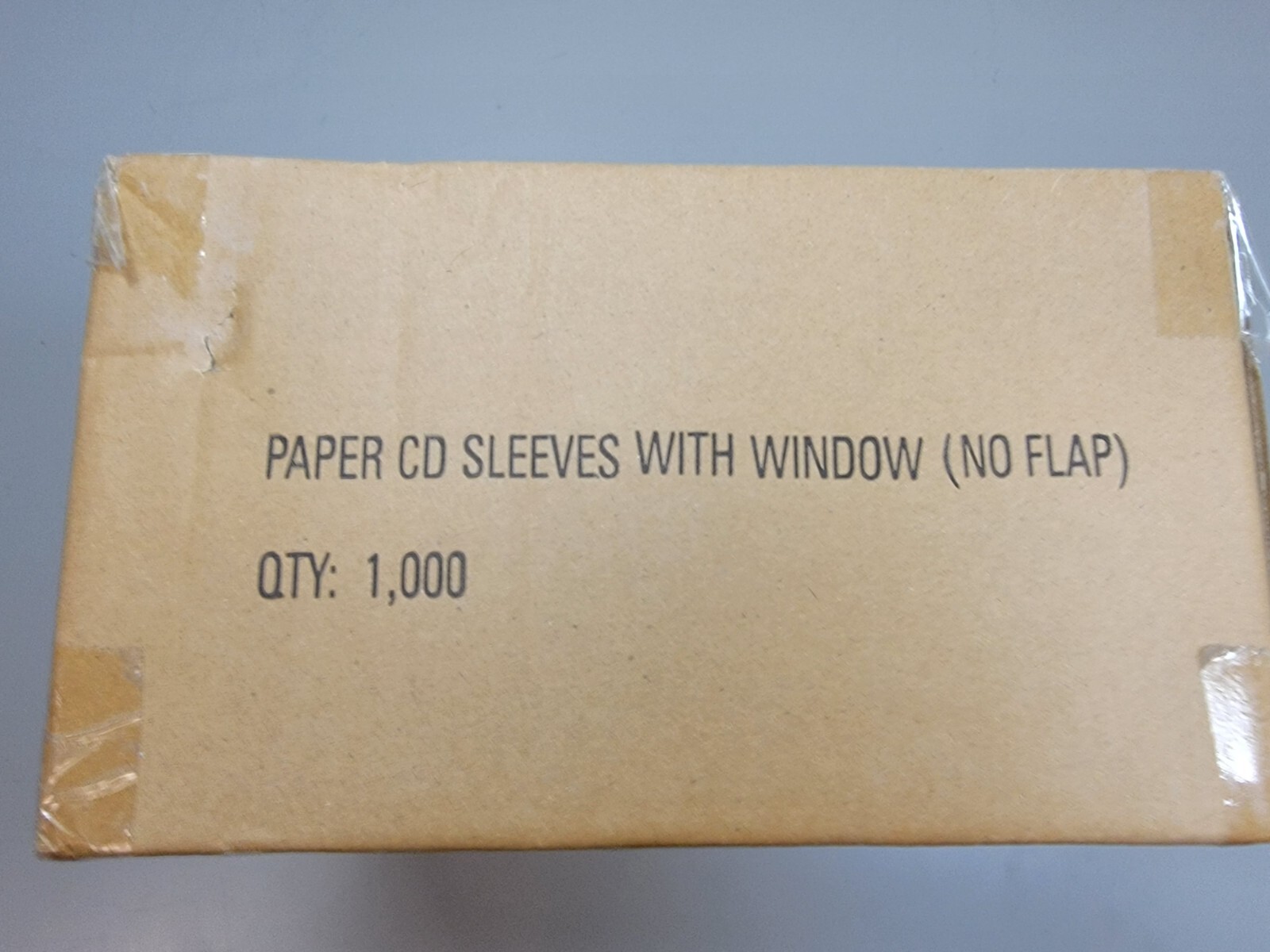 1000 100GRAM PREMIUM CD / DVD PAPER SLEEVES WITH WINDOW, NO FLAP PSP11 ...