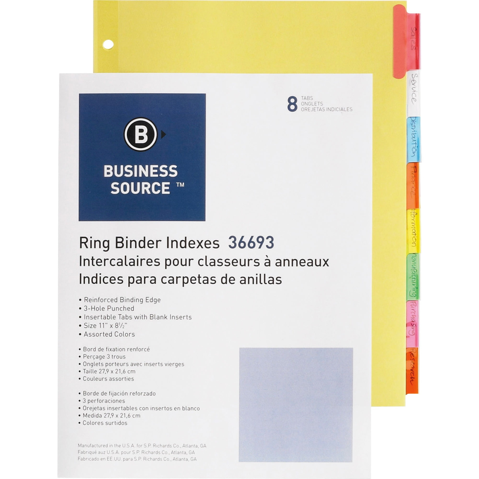 Business Source Ring Binder Index Divider 35255366939| eBay