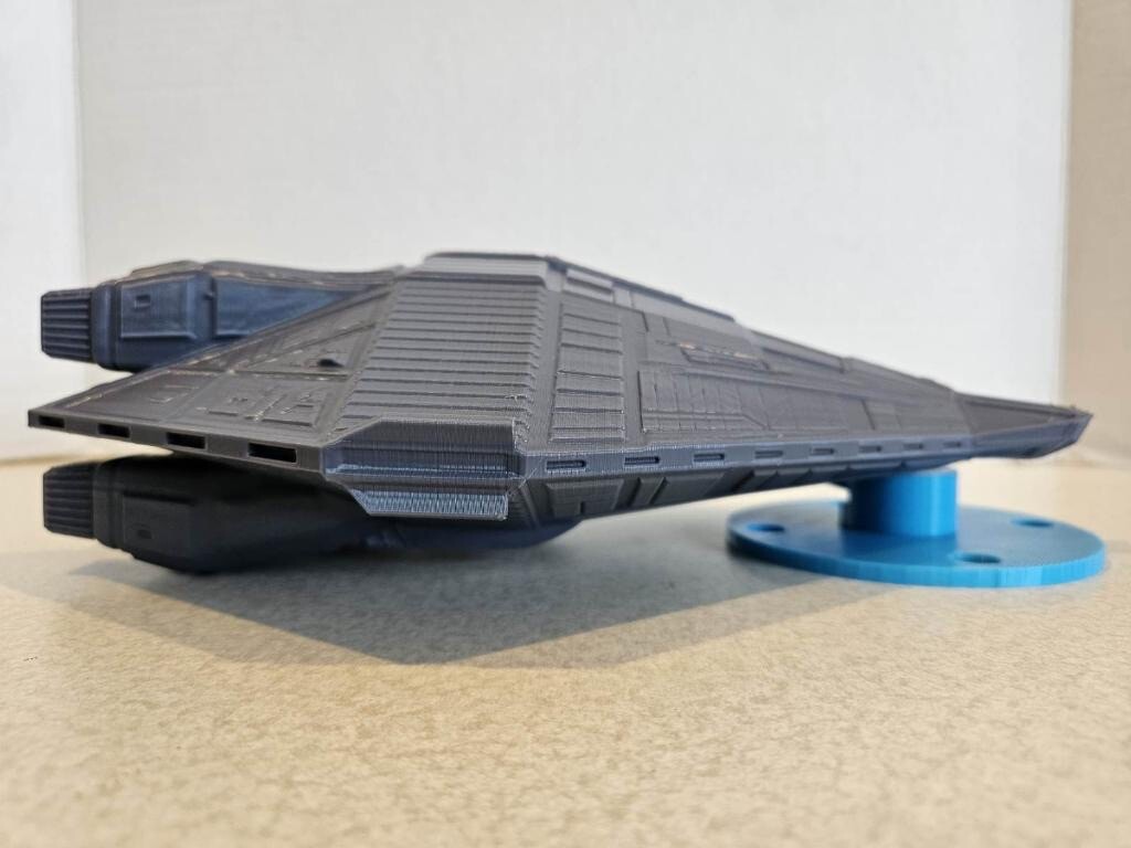 3d Printed Alien Narcissus Ship Fully Assembled Grey 10in Ship | eBay