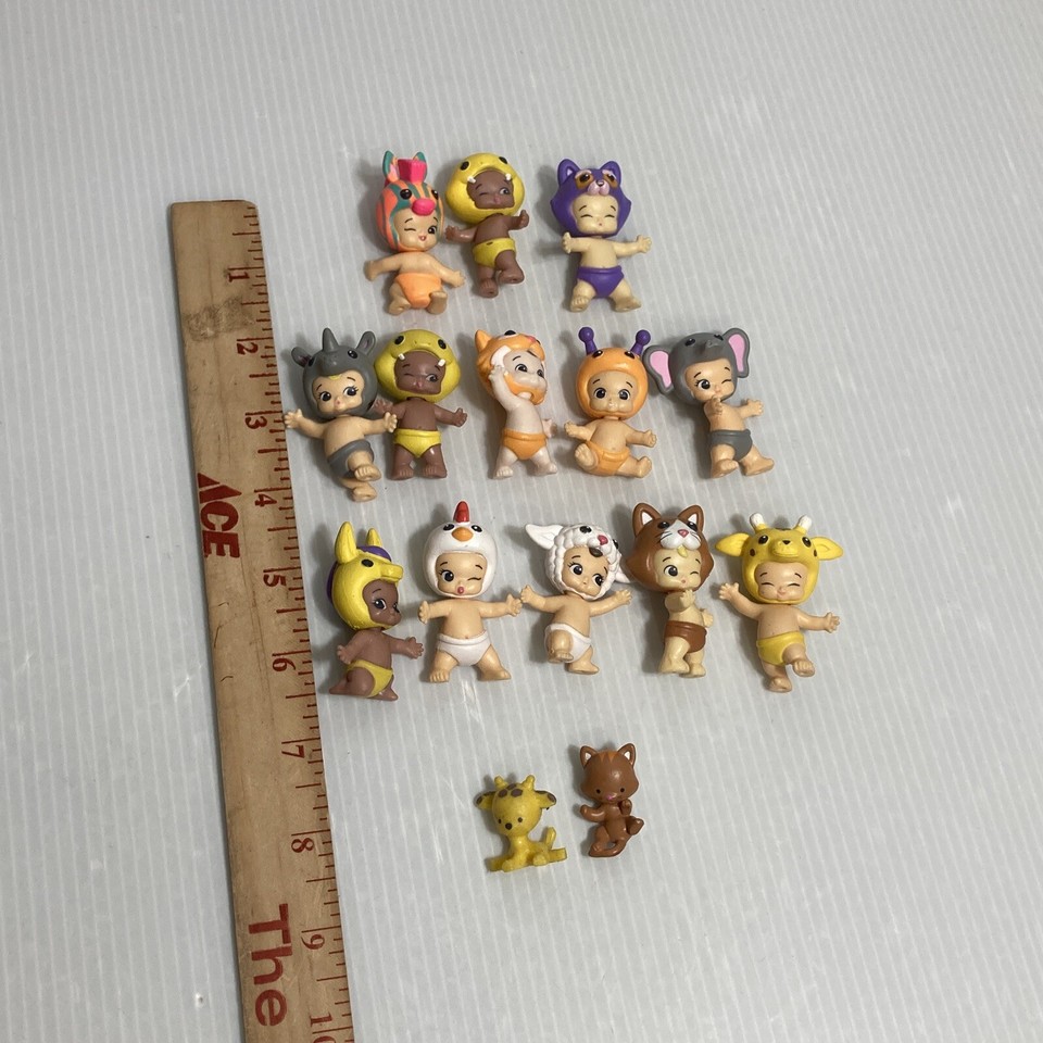 Twozies Figures Lot 13 Babies & 2 Pets 2” Moose Toys | eBay
