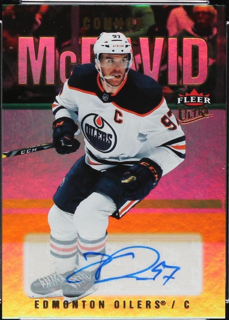 2021-22 Upper Deck Fleer Ultra - Connor McDavid #100 Silver Rainbow ...