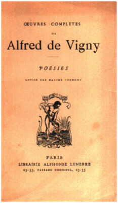 Poesies/ notice de maxime formont | Vigny Alfred De | Etat correct | eBay