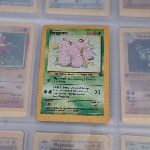 Exeggcute 52/64 Prism HOLO Jungle Vending Golden Sticker Pokémon Card ...