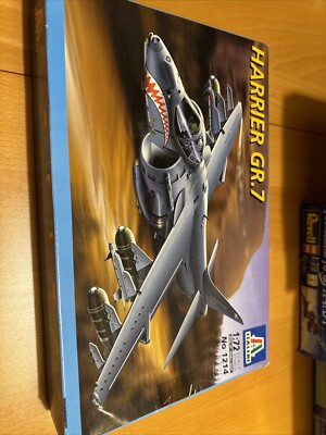 ITALERI 1214 BAE HARRIER GR.7 1/72 Scale Plastic Model Kit Unassembled ...