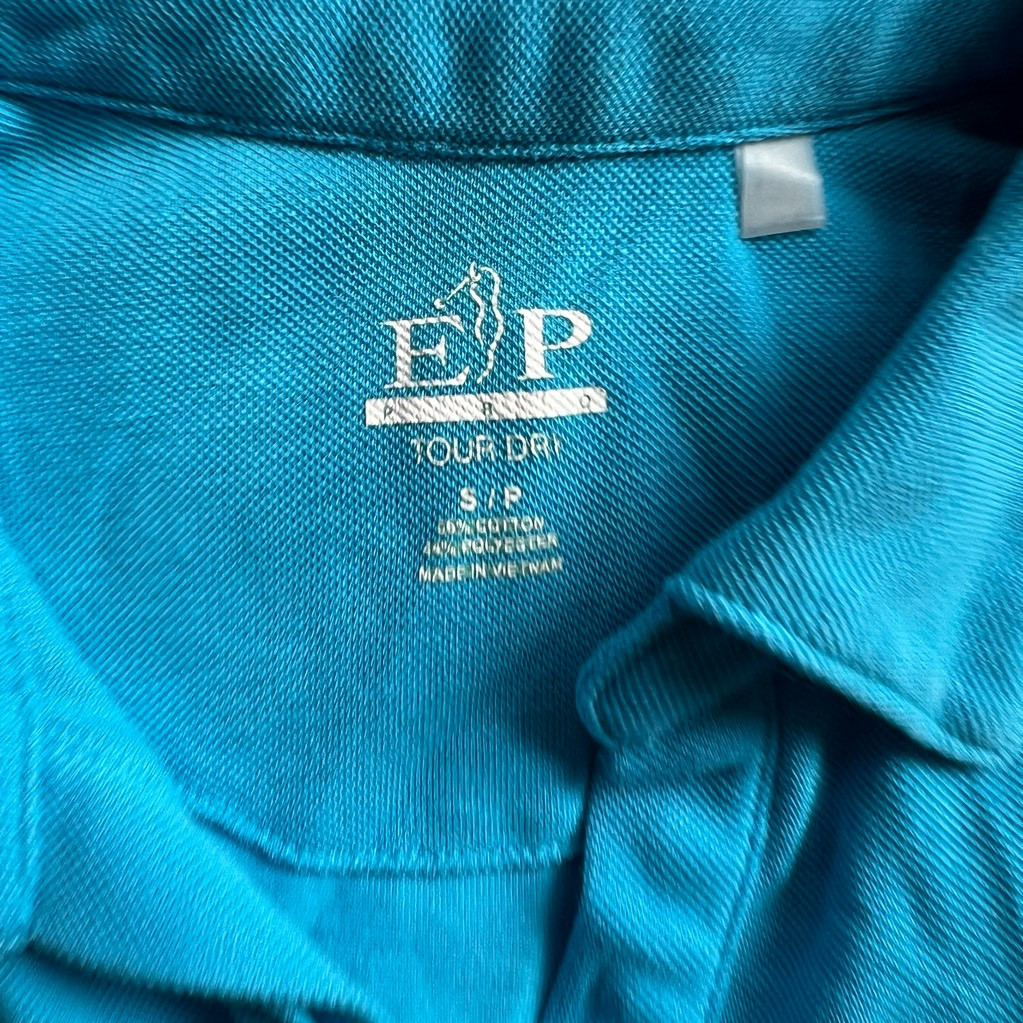 EP Pro Womens Golf Polo Shirt Solid Blue Sleeveless C… - Gem