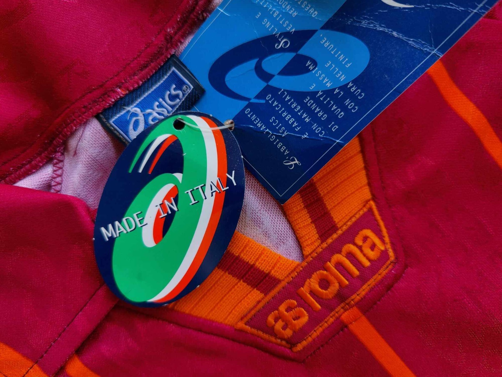 BNWT Rare Original Asics AS Roma 1996/1997 Home - XL | eBay Australia
