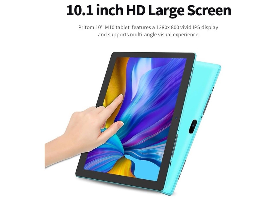 PRITOM M10 10 inch Tablet - Android 13 Tablets with 64GB, 512GB Expand ...