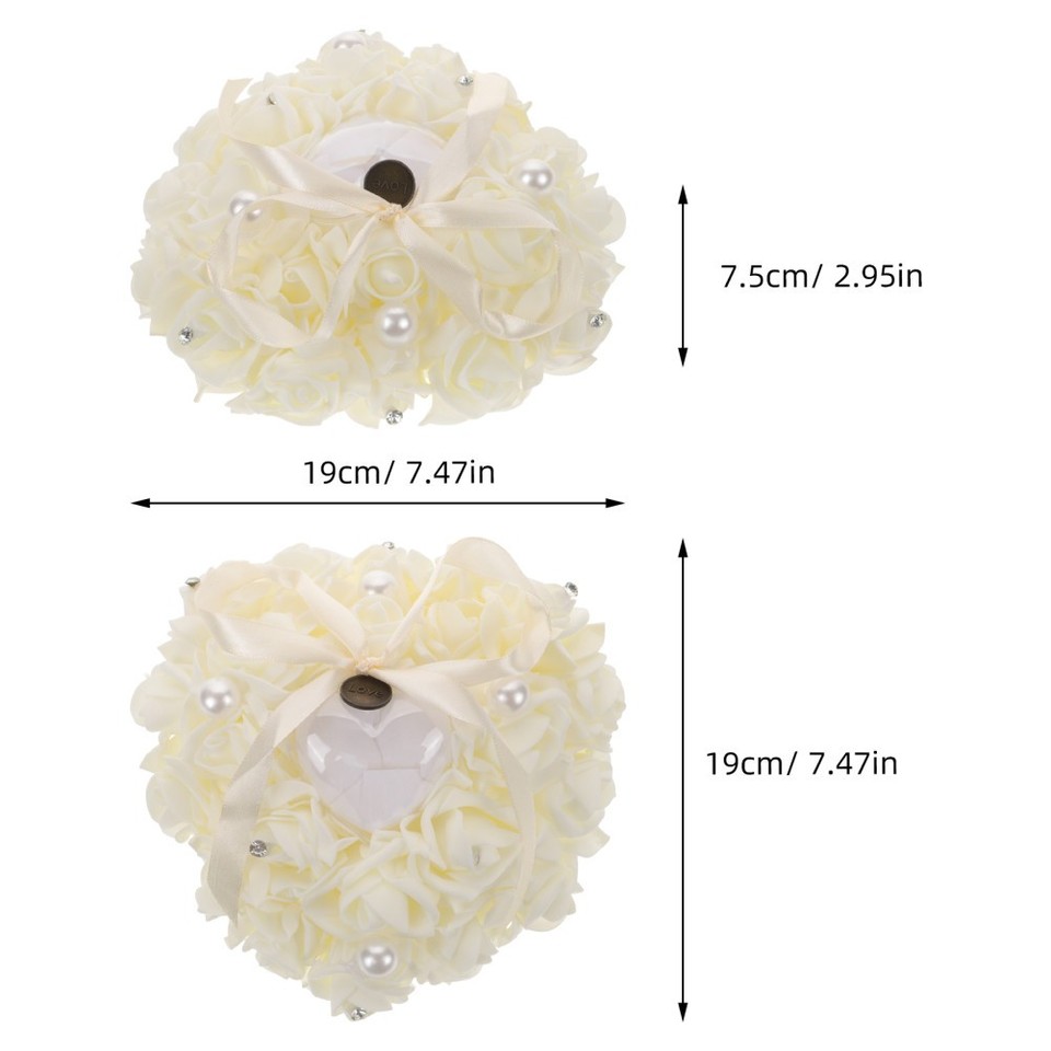 Ring Bearer Pillows Ring Bearer Pillow Romantic Heart Shaped Wedding ...