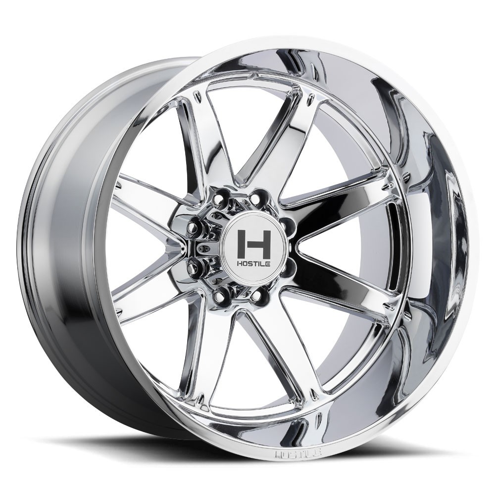 20x10 Chrome Wheels Hostile H109 Alpha 8x170 -19 (Set of 4) 125.2 | eBay