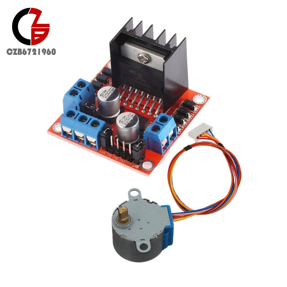 Stepper Motor Drive Module L298N Dual H Bridge DC+28BYJ-48 5V Stepper ...