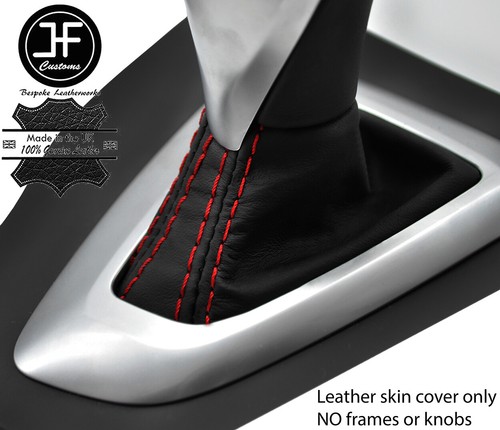 RED STITCH NAPPA LEATHER AUTOMATIC SHIFT BOOT FOR BMW 2 SERIES F22 F23 ...