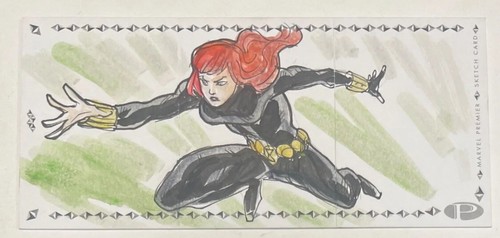 2019 Upper Deck Marvel Premier Triple-Panel Sketch Black Widow by Marco ...