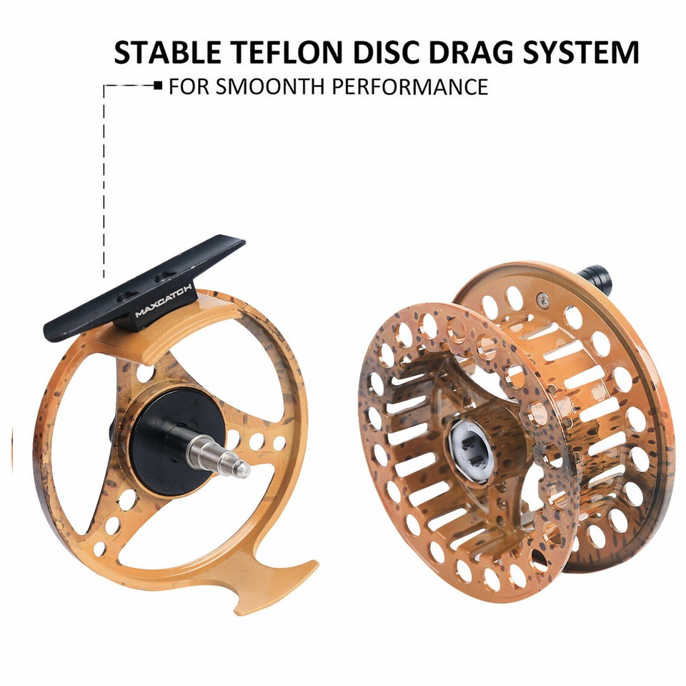 Maxcatch ECO Fly Reel 2/3 3/4 5/6 7/8WT Aluminum Large Arbor Fly ...