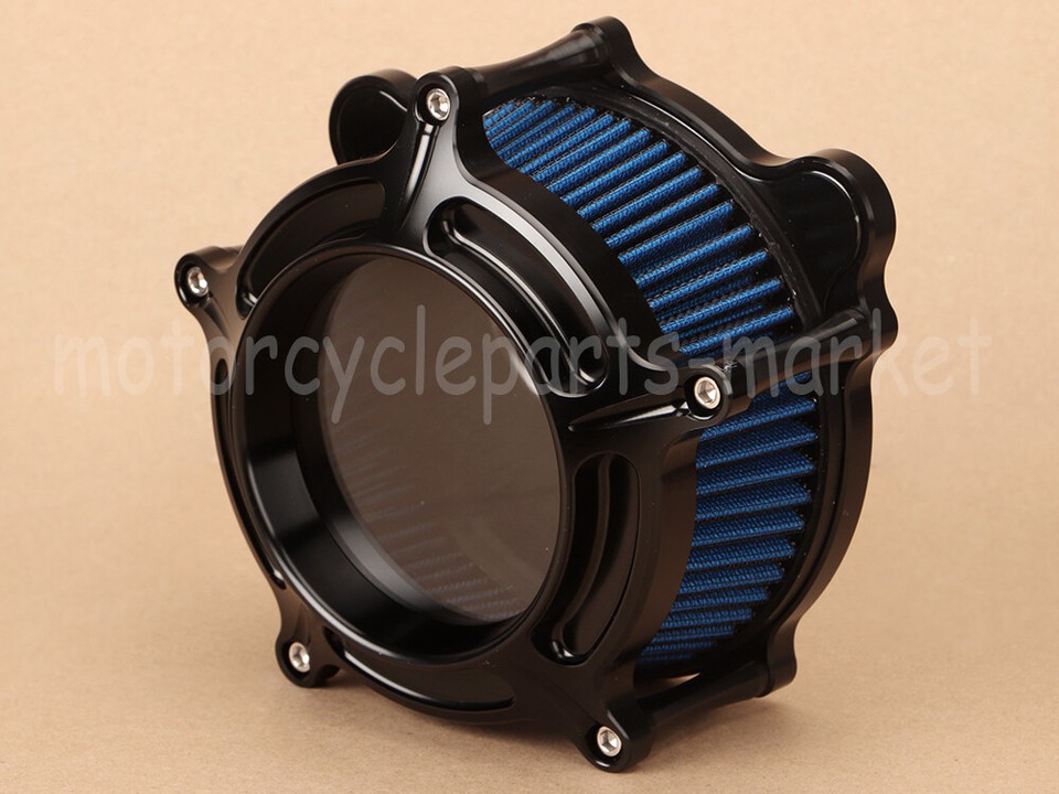 Clear Air Cleaner Intake Blue Filter For Harley Dyna Street Bob Road ...